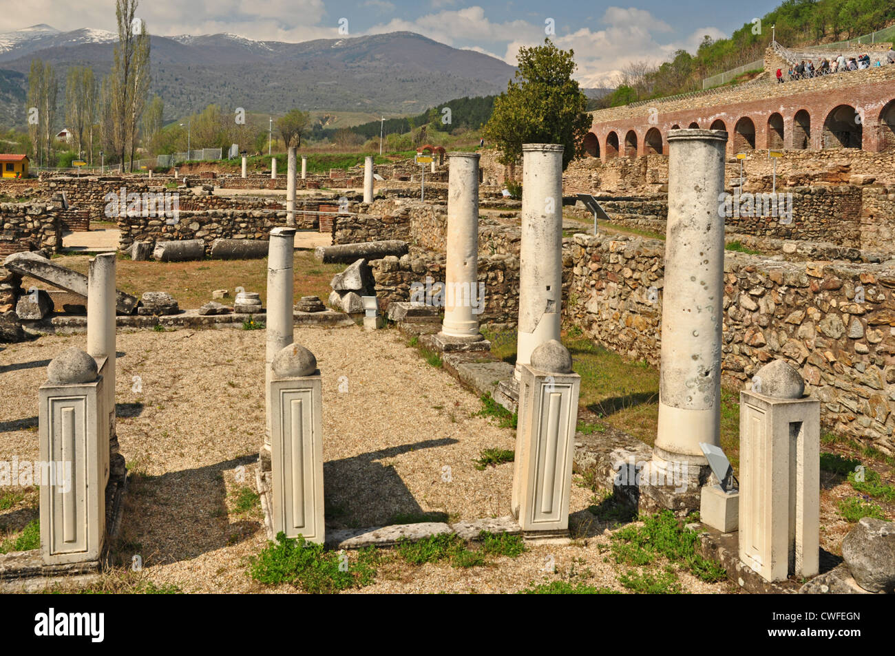 EUROPE, Macedonia, Bitola, Heraclea Lyncestis archaeological site Stock ...