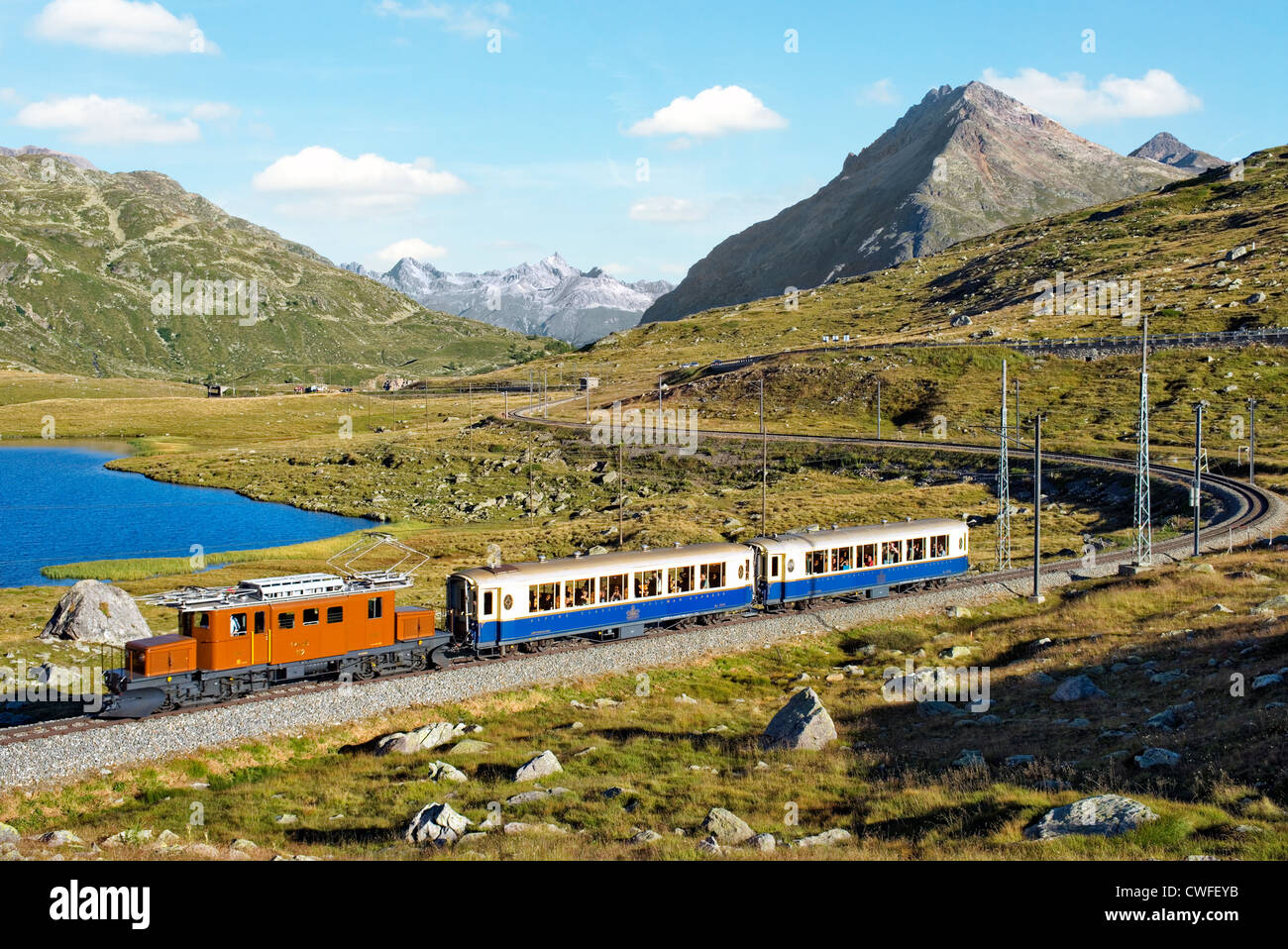 Lago bianco bernina express hi-res stock photography and images - Alamy