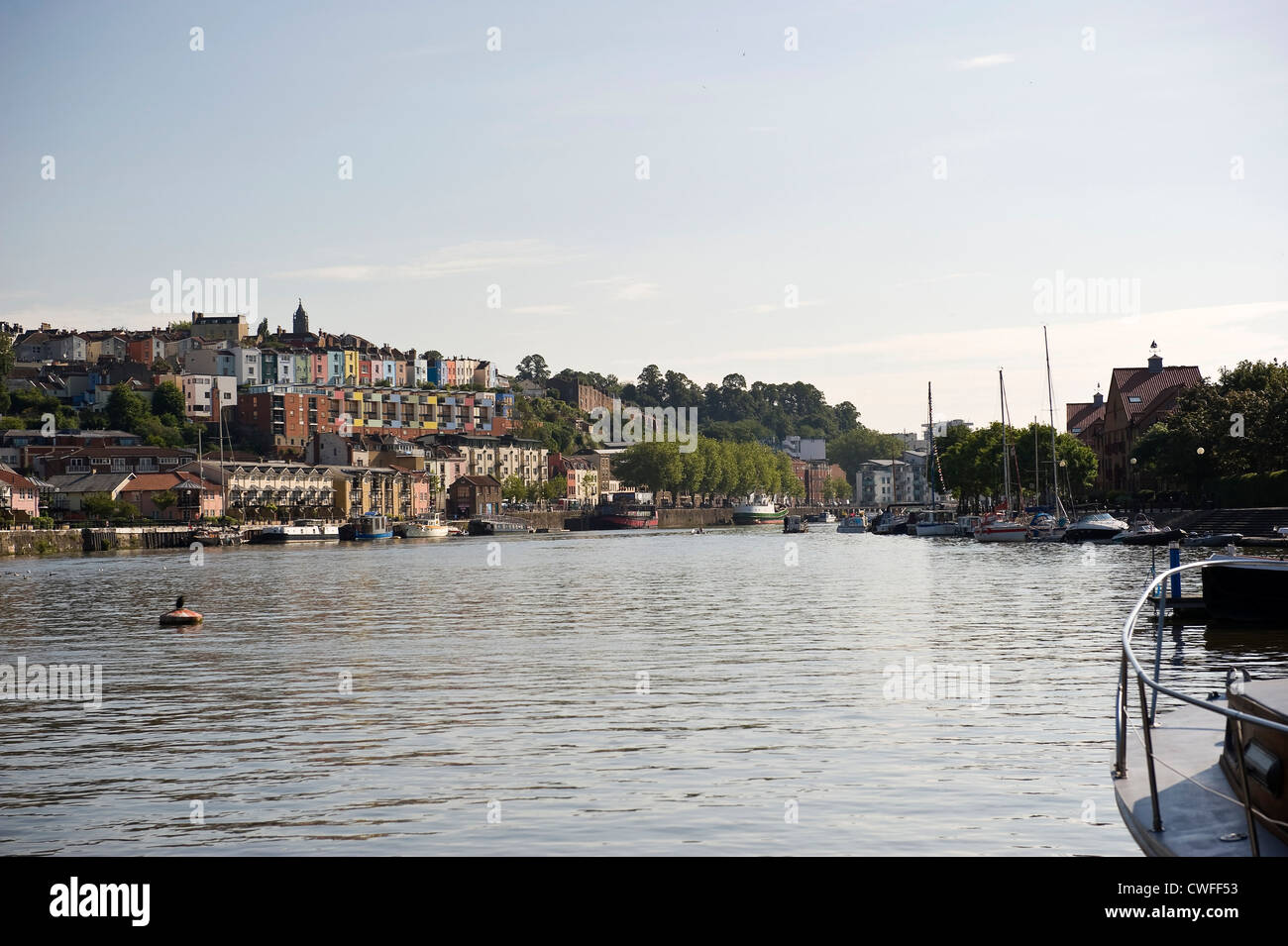 View along Avon Docks, Bristol, Avon, UK Stock Photo - Alamy