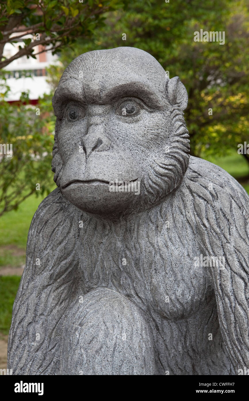Goirlla statue, Penang Stock Photo - Alamy