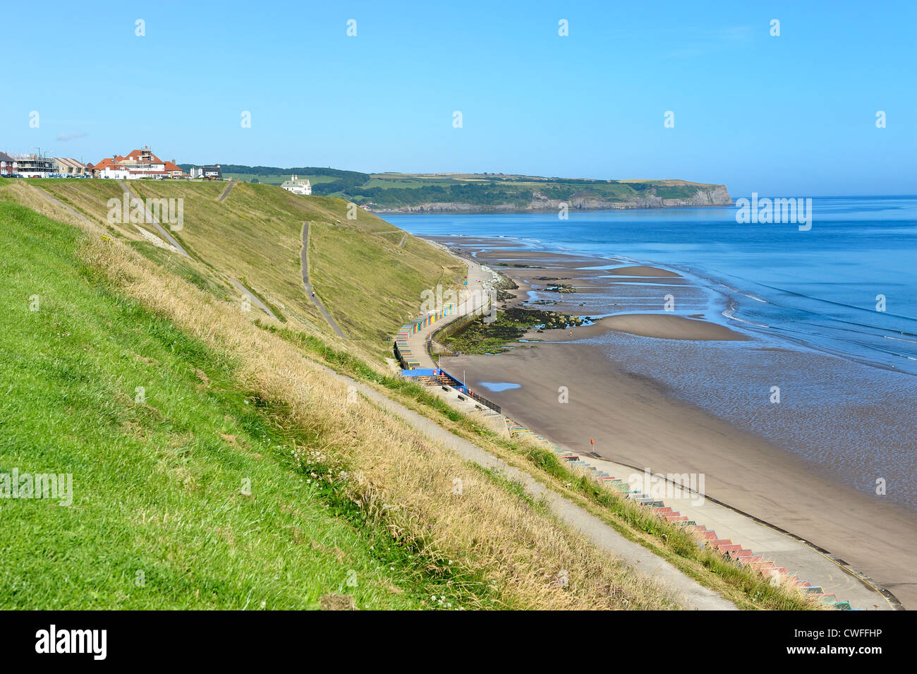 west cliff beach whitby north yorkshire england uk Stock Photo - Alamy