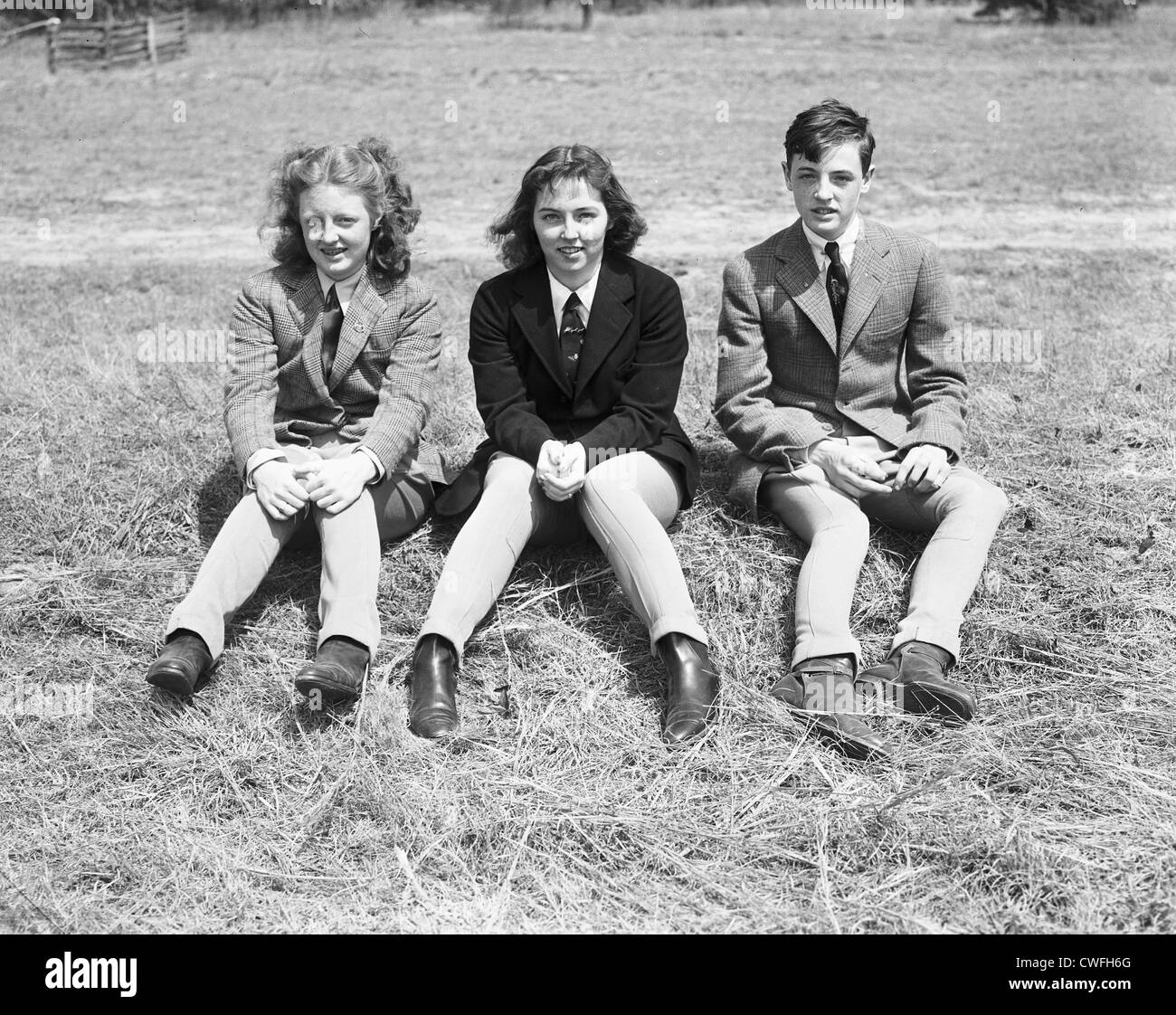 Patricia, June and Billy Buckley (William F Buckley Jr), children of ...