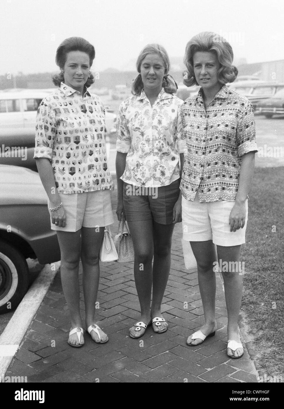 Robin Lepard stands in between Charlotte and Anne Ford, daughters of ...