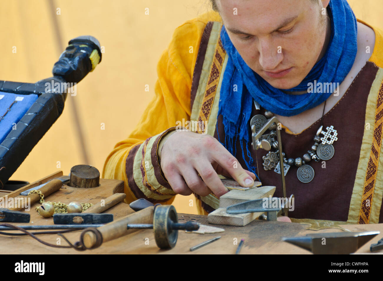 Tools medieval goldsmith hi-res stock photography and images - Alamy
