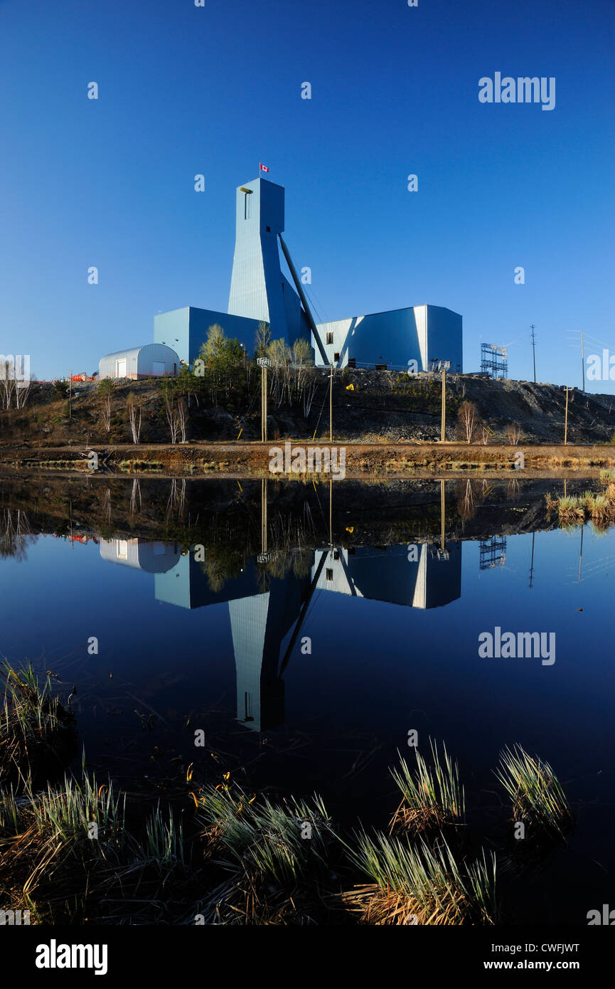Totten Mine headframe, Worthington, Ontario, Canada Stock Photo - Alamy