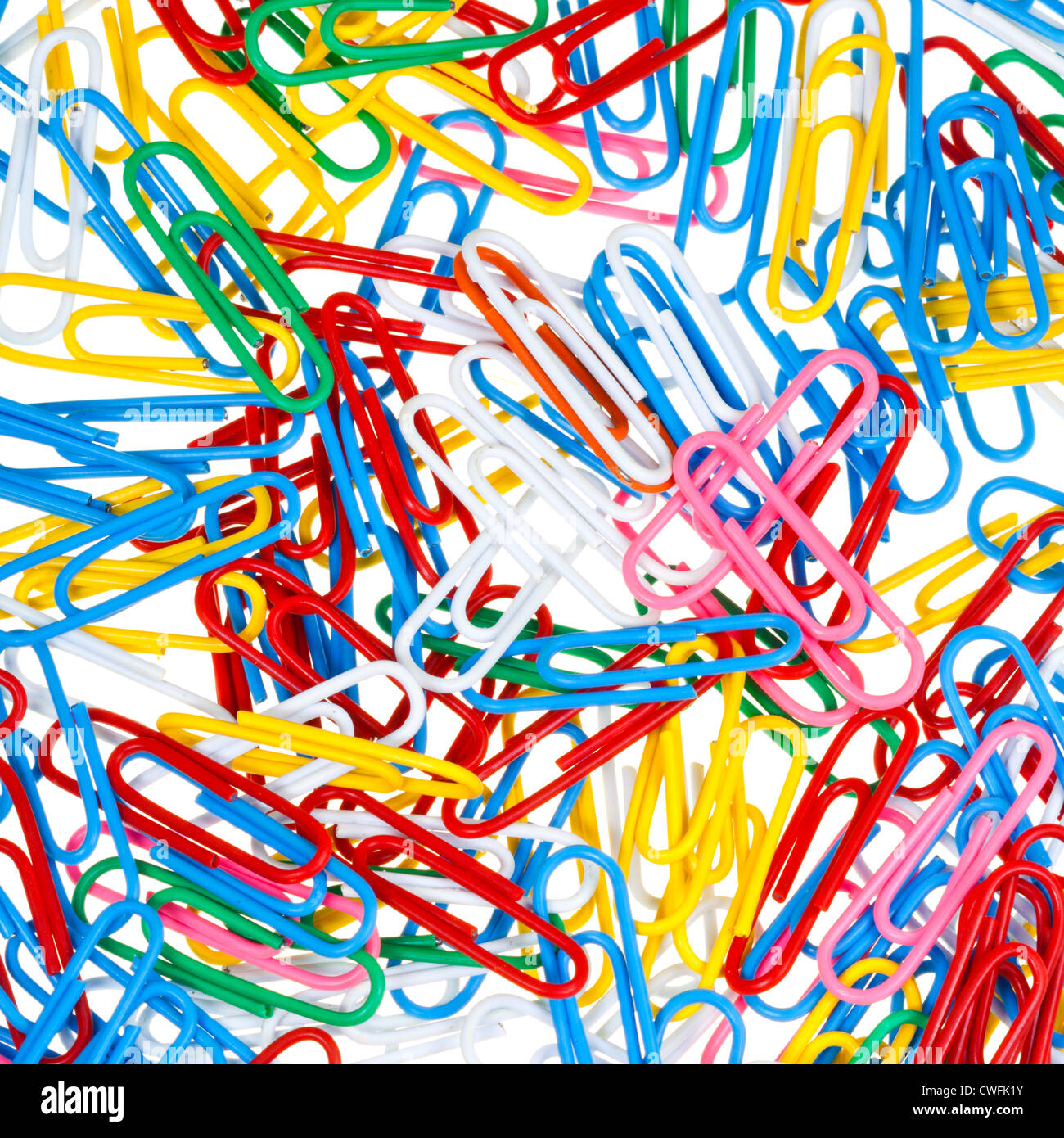 background from many color paper clips Stock Photo - Alamy