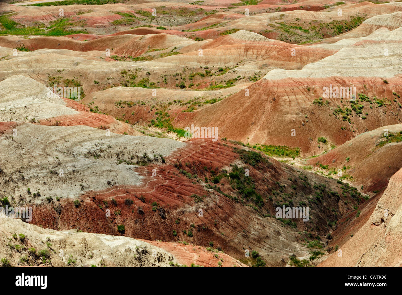 Conata basin mounds, Badlands National Park, South Dakota, USA Stock ...