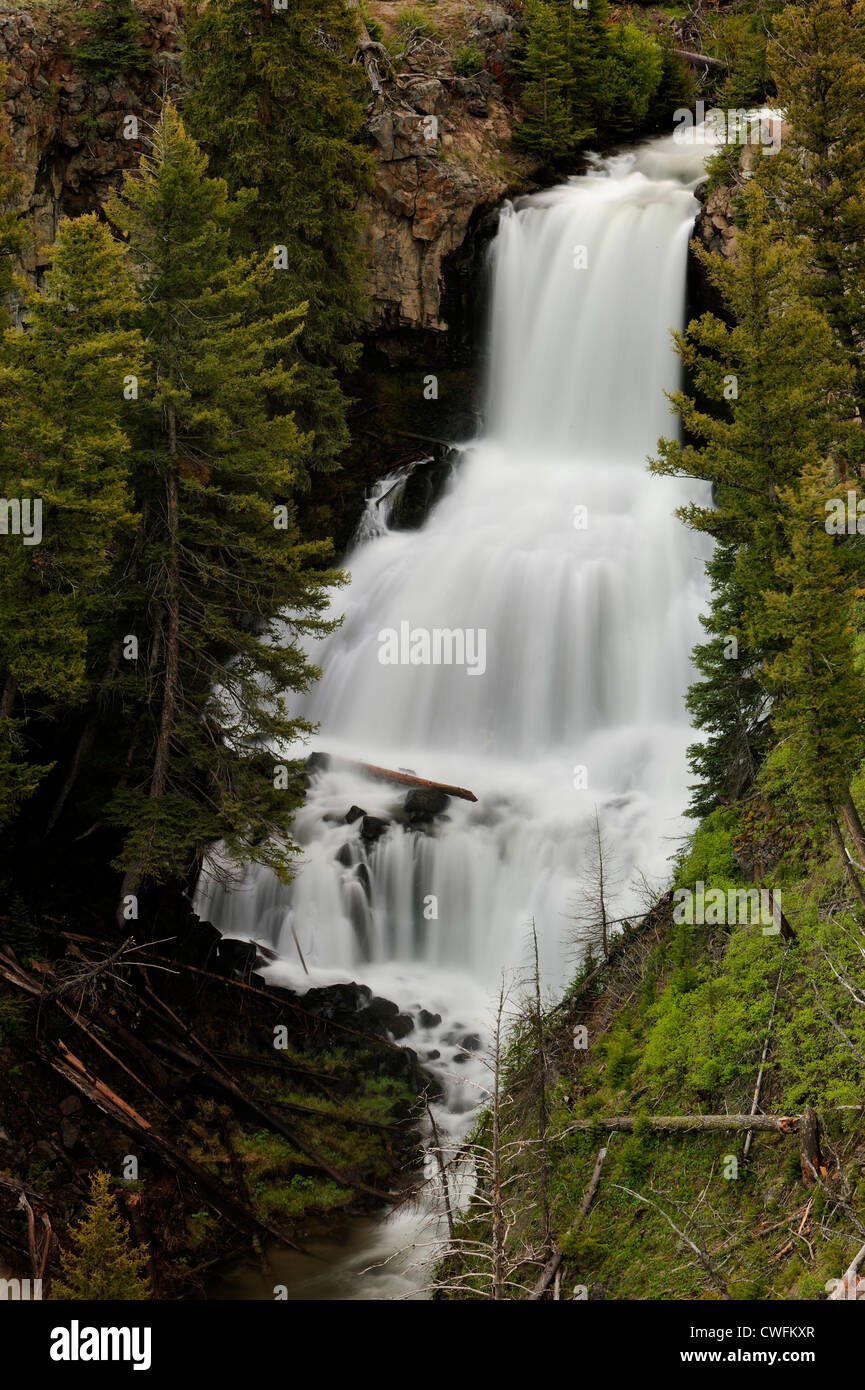 Undine Falls, Yellowstone National Park, Wyoming, USA Stock Photo - Alamy