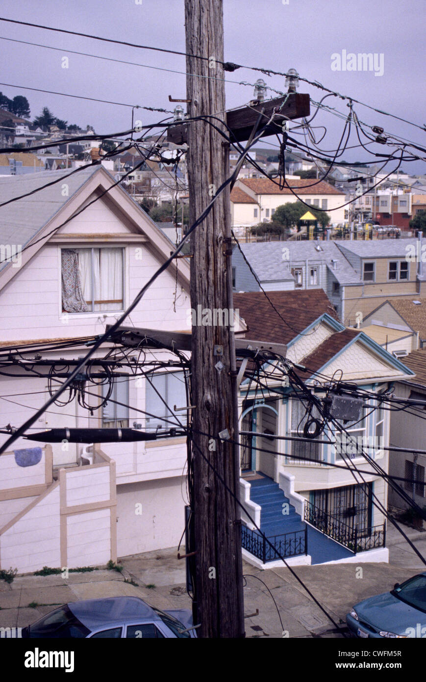 San Francisco, California - Electric Wires, Visual Pollution, Bernal ...