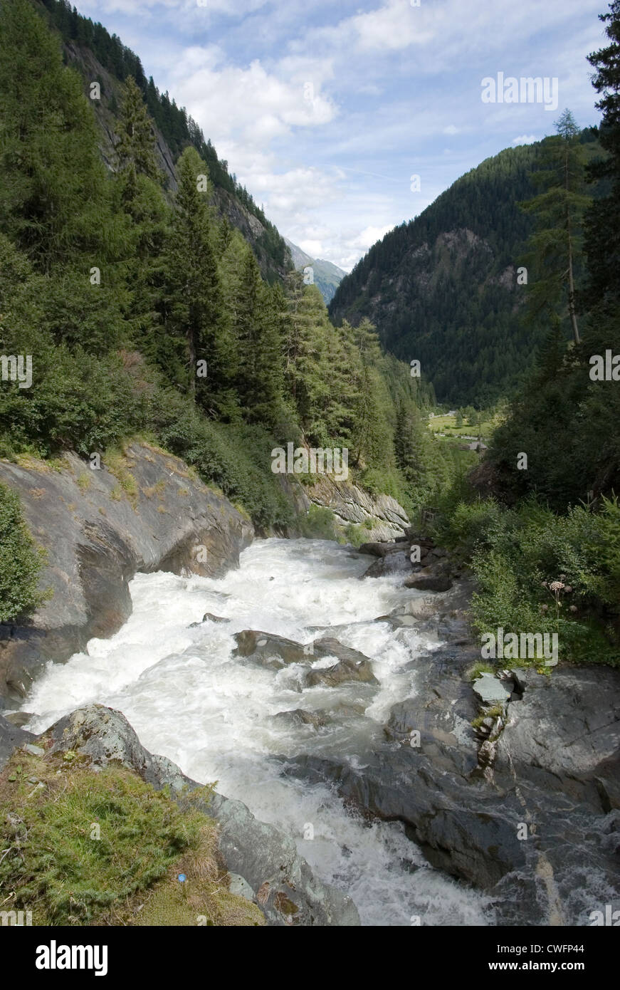 Hinterbichl, Waterfalls of the upper Isel Stock Photo - Alamy