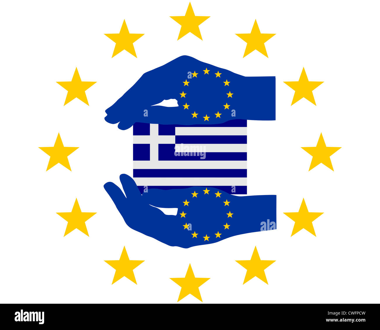 European Help for Greece Stock Photo - Alamy