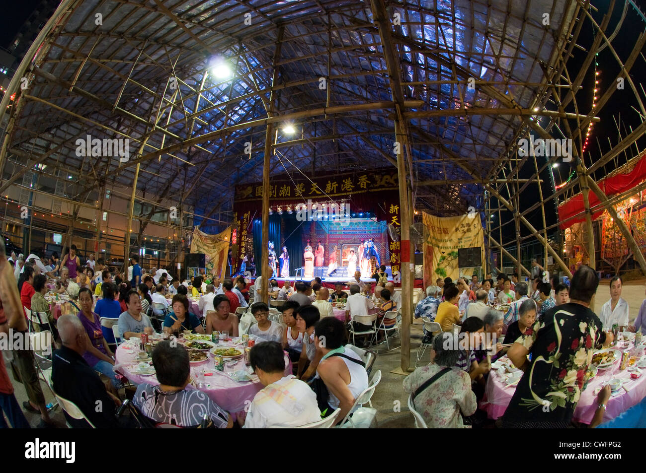 Chinese opera performances during the Hungry Ghost Festival, Hong Kong ...