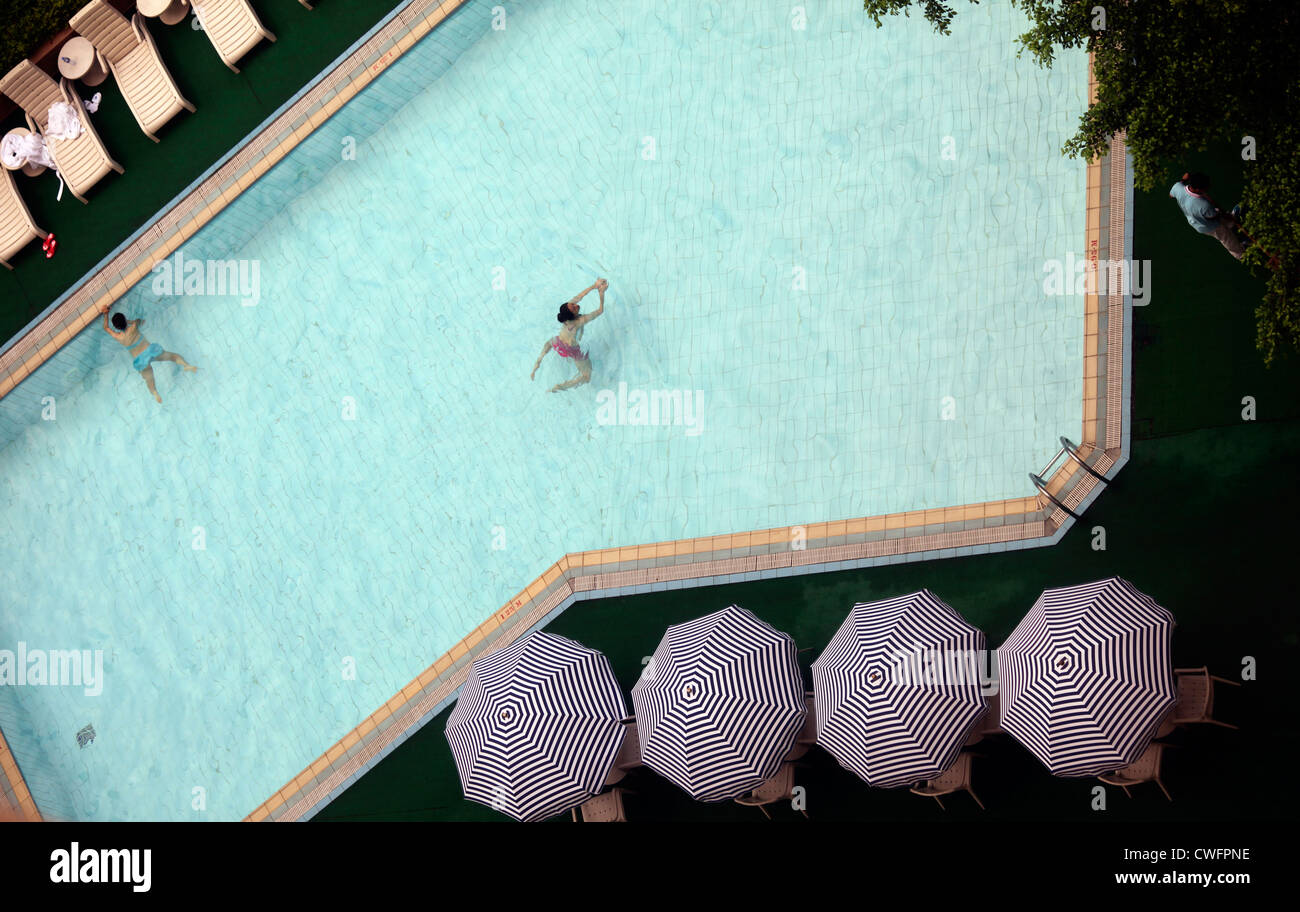 Swimming pool aerial hi-res stock photography and images - Alamy
