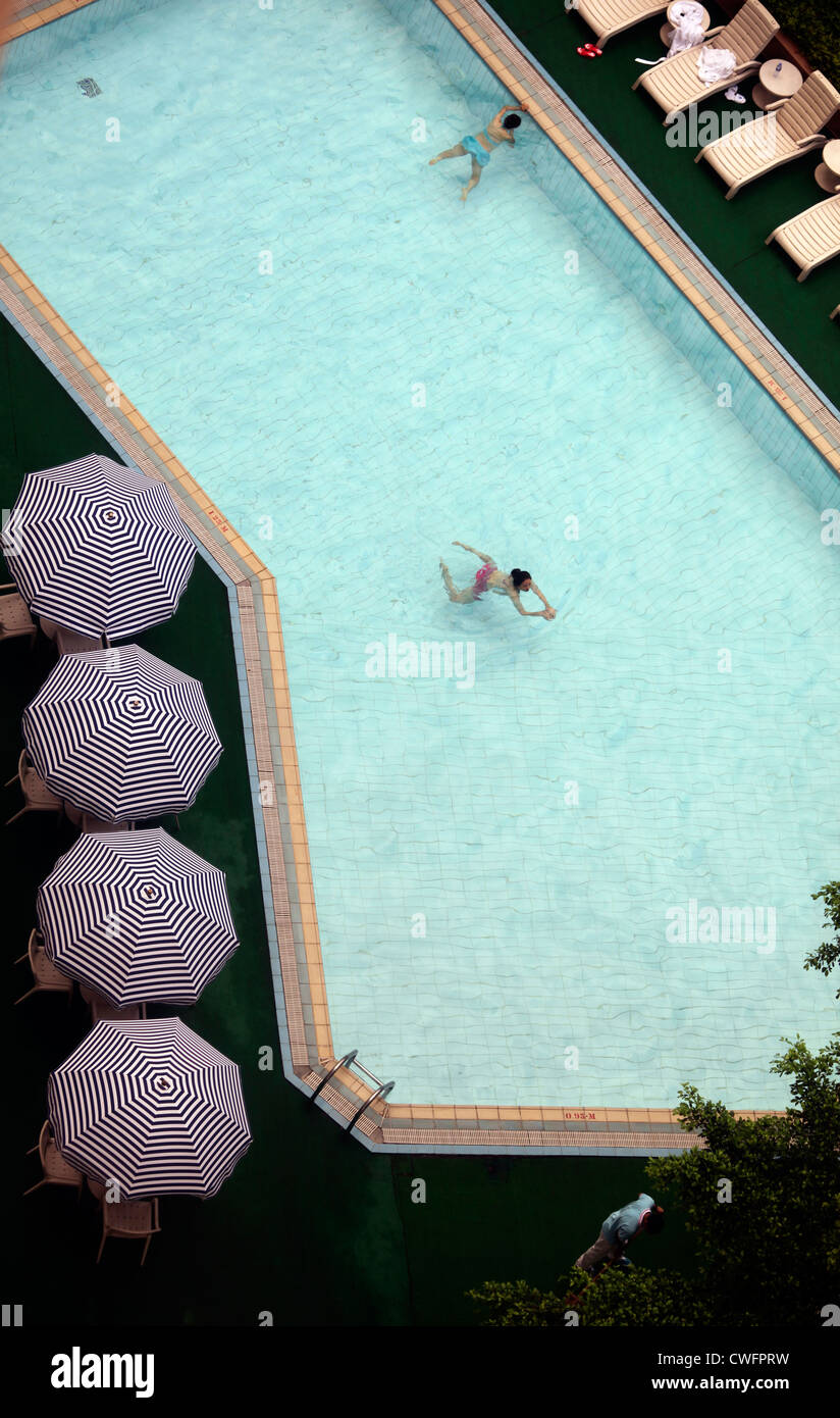Swimming pool aerial hi-res stock photography and images - Alamy