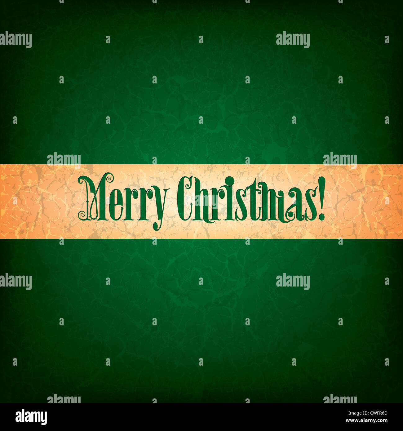 Abstract green grunge background with original font text Merry ...