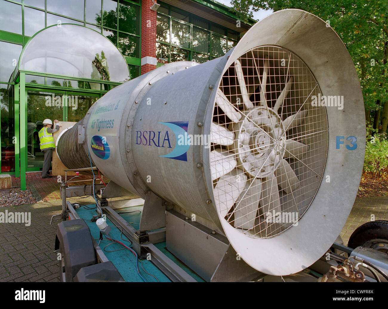 Pressure test of an office block Stock Photo - Alamy