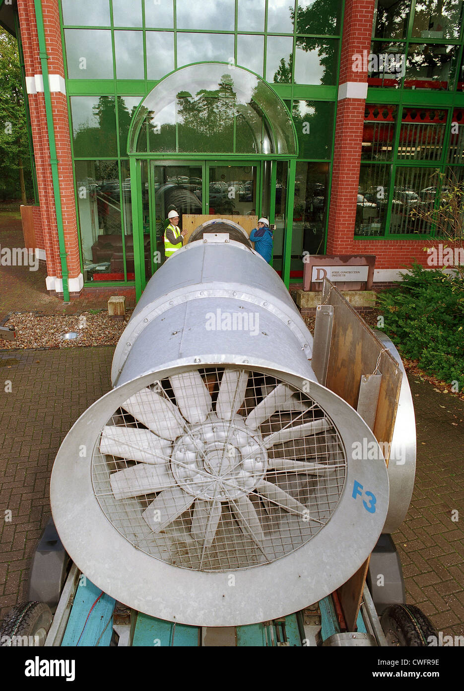 Pressure test of an office block Stock Photo - Alamy