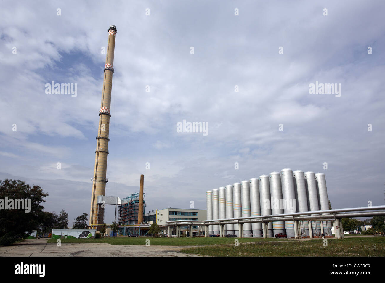 Cogeneration plant in Dresden Reick Stock Photo - Alamy