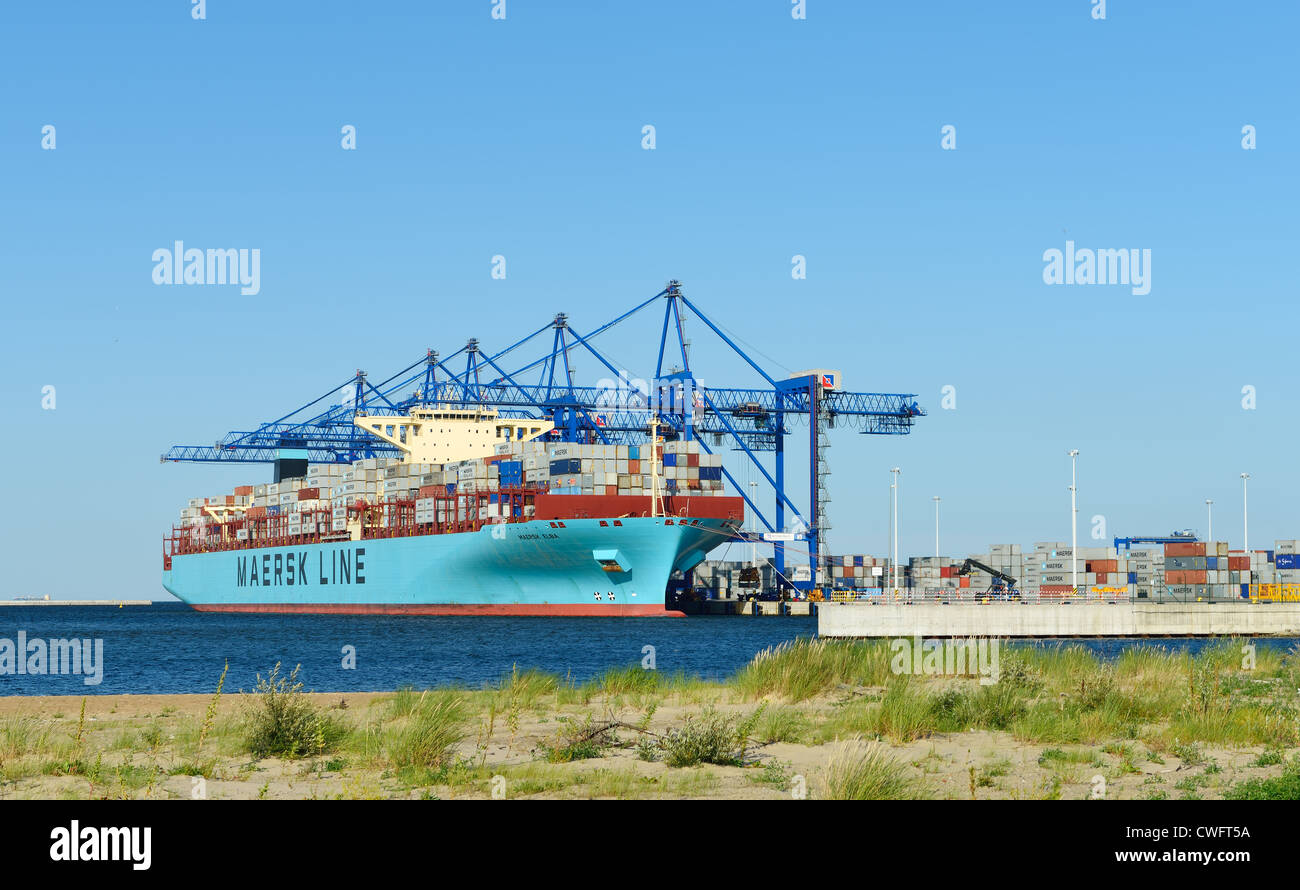 Container ship one largest container hi-res stock photography and ...