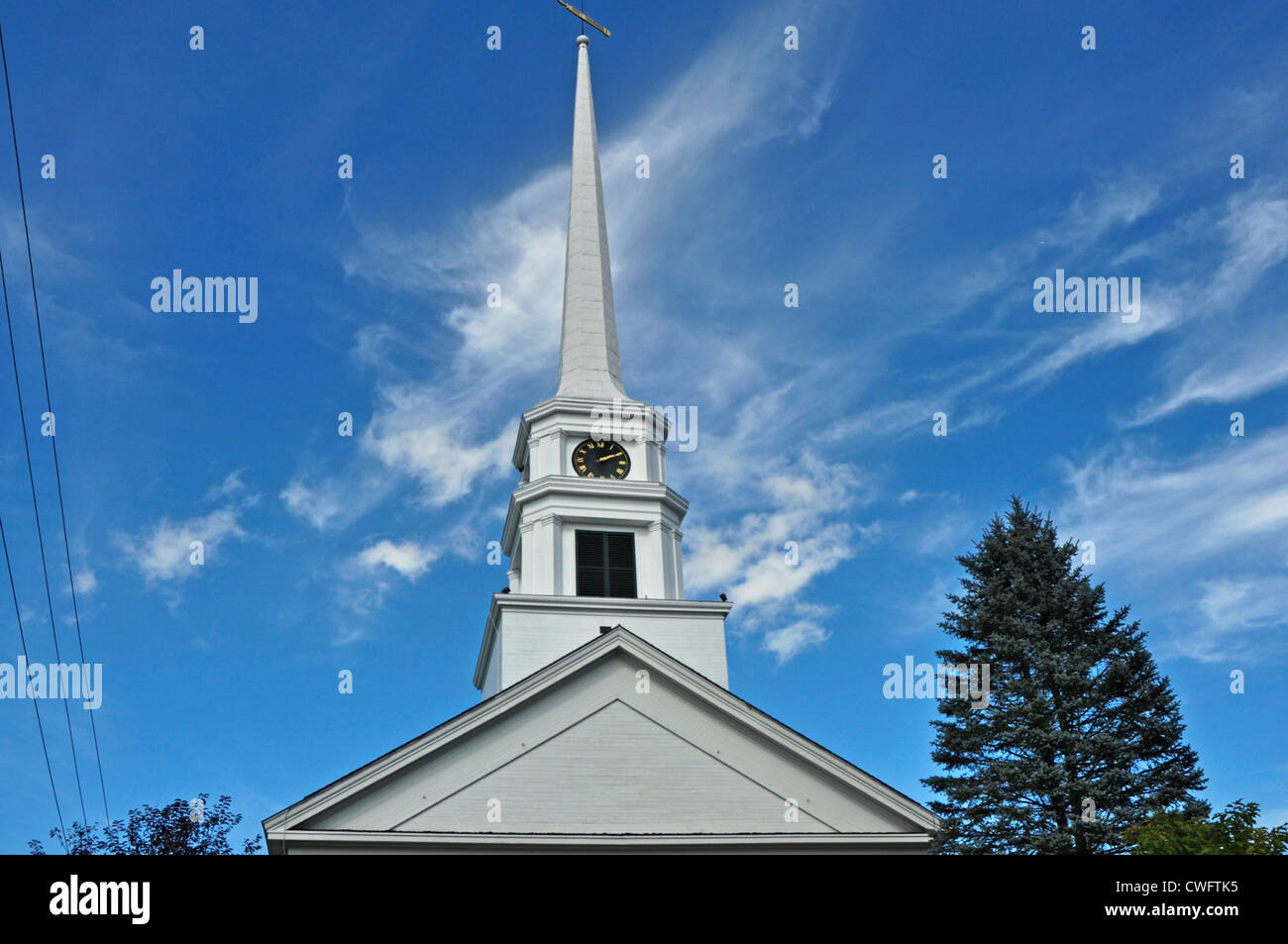 Stowe Community Church Vermont Stock Photos & Stowe Community Church ...