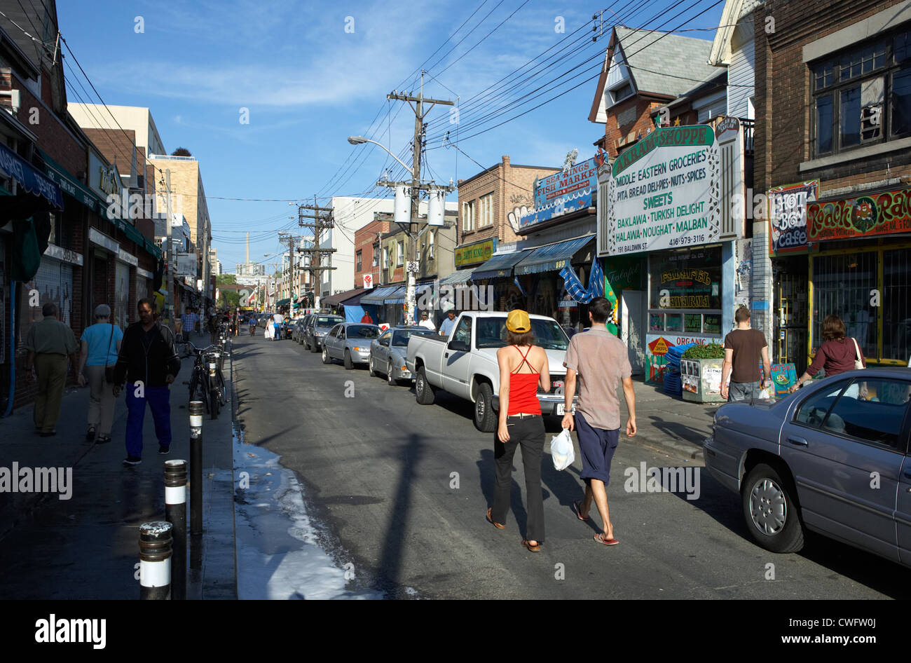 Toronto - street scene in Kensington Market Stock Photo - Alamy