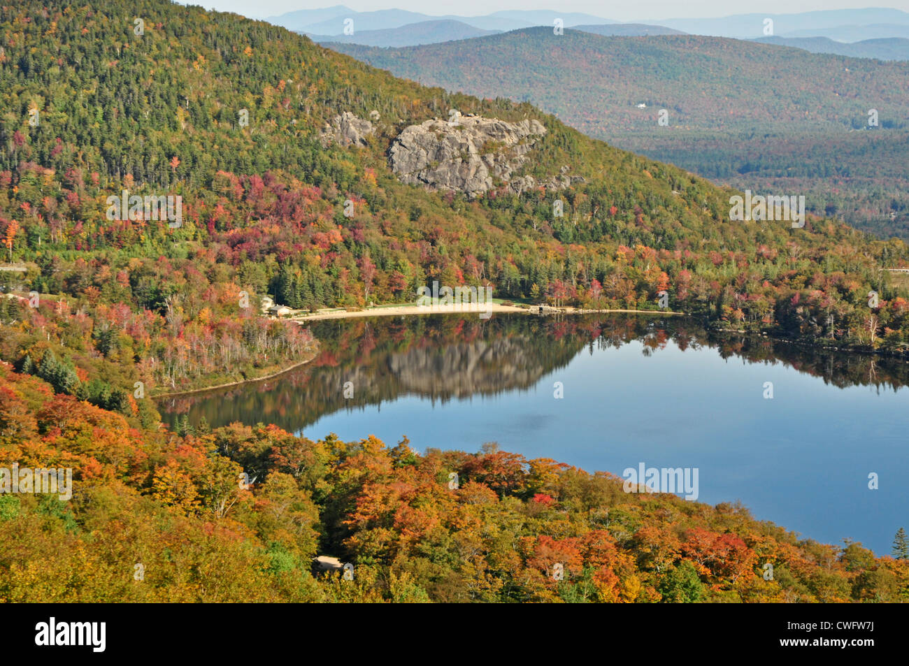 USA, New England, New Hampshire, Franconia National Park, Cannon ...