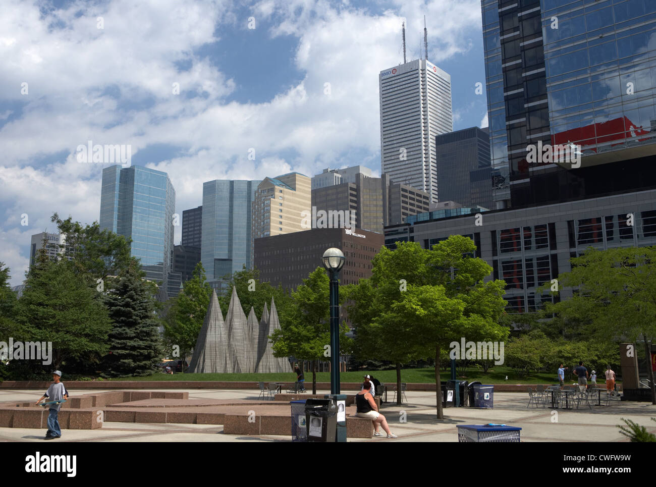 Toronto - skyscrapers and skyscrapers in downtown Stock Photo - Alamy