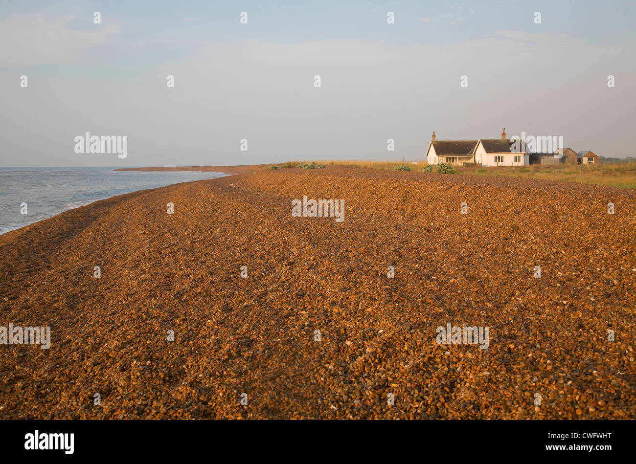 Beach house at Shingle Street, Suffolk, England Stock Photo - Alamy