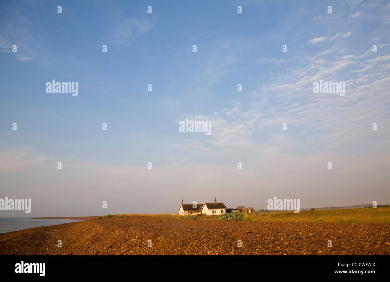 Beach house at Shingle Street, Suffolk, England Stock Photo - Alamy