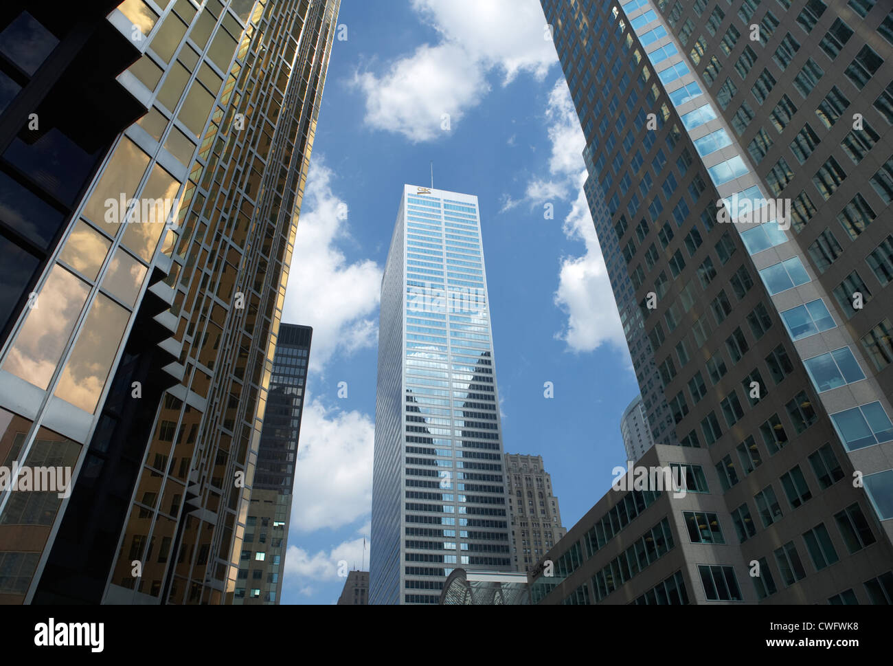 Toronto - The skyscrapers of the Canadian Imperial Bank of Commerce ...
