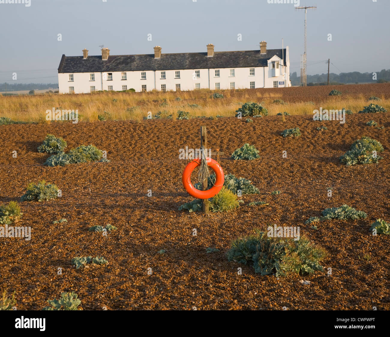 Coastguard cottages Shingle Street, Suffolk, England Stock Photo - Alamy