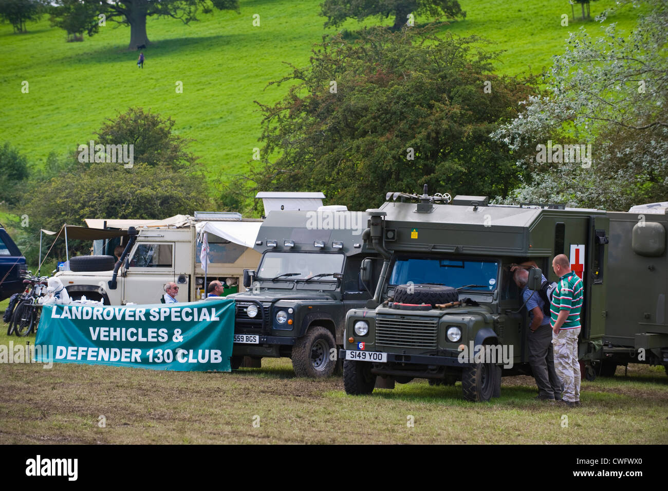 Display of Land Rover special vehicles and Defender 130 at annual ...