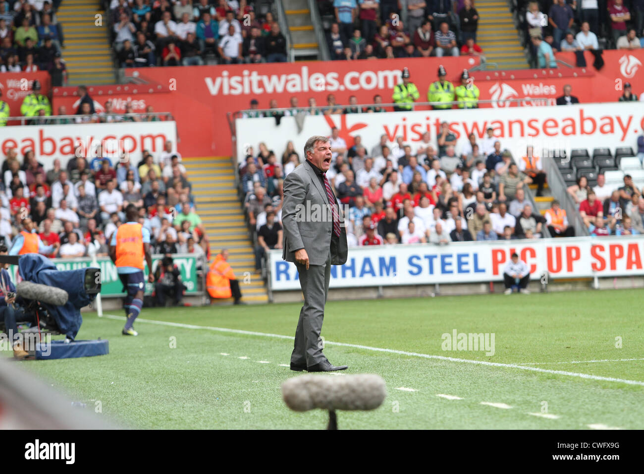 The many faces of Sam Allardyce as he watches his team West Ham, lose ...