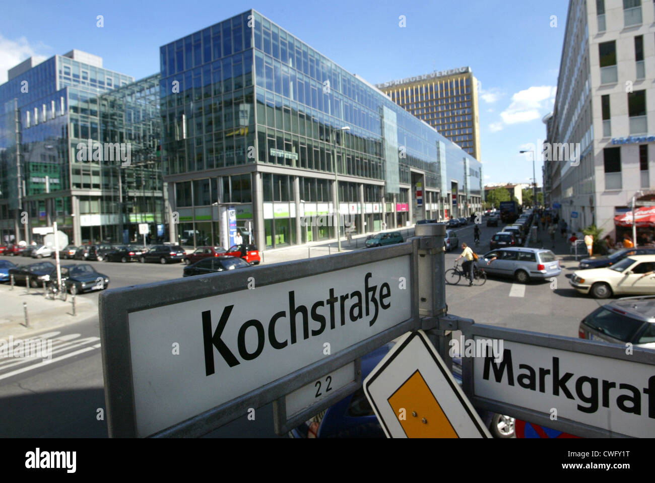 Berlin street sign shows the Kochstrasse Stock Photo - Alamy