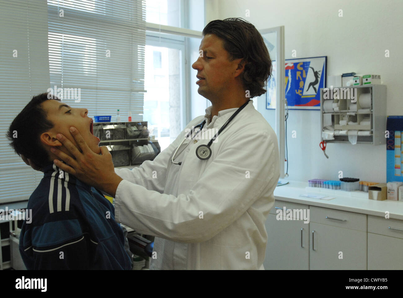 Office hours in a doctor's office Stock Photo - Alamy
