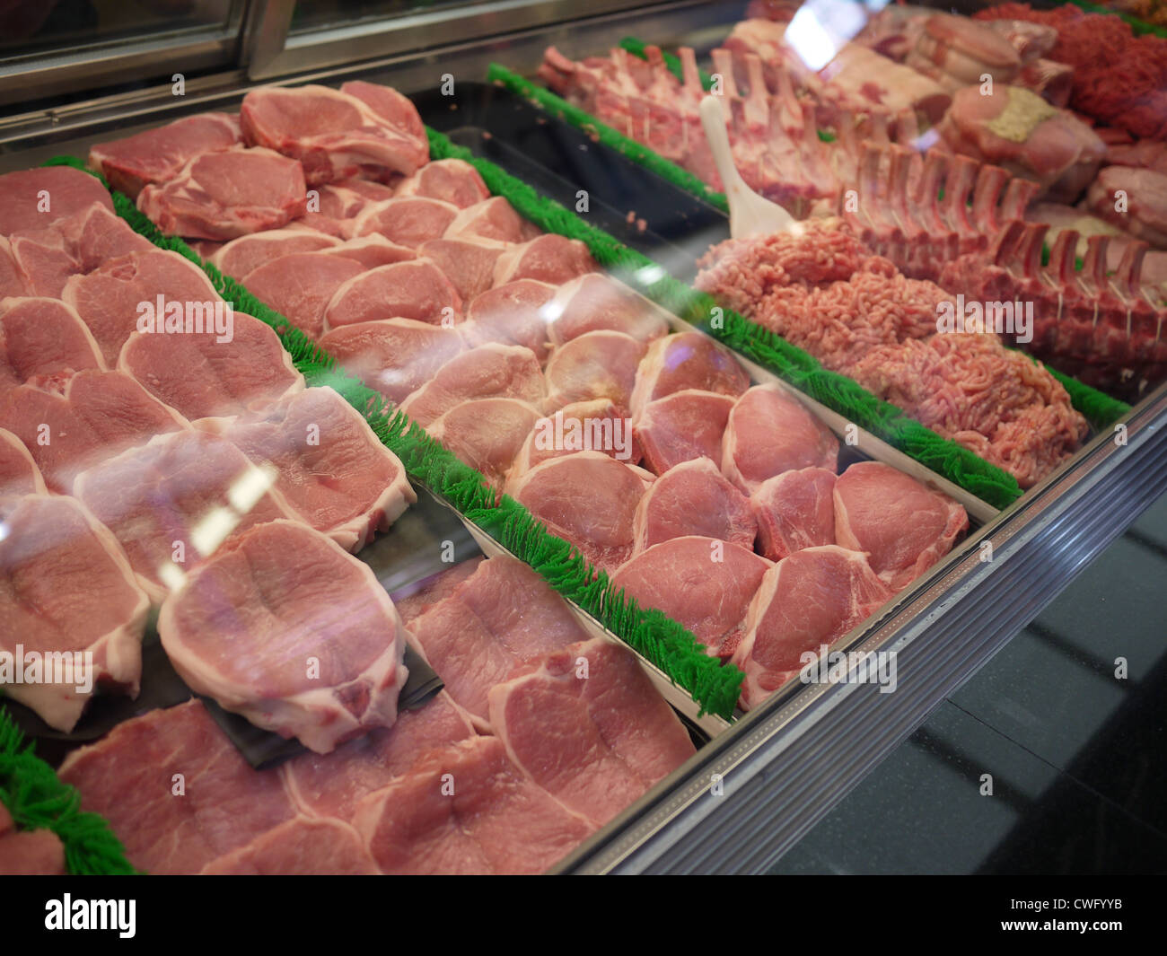 raw meat butcher shop market Stock Photo - Alamy