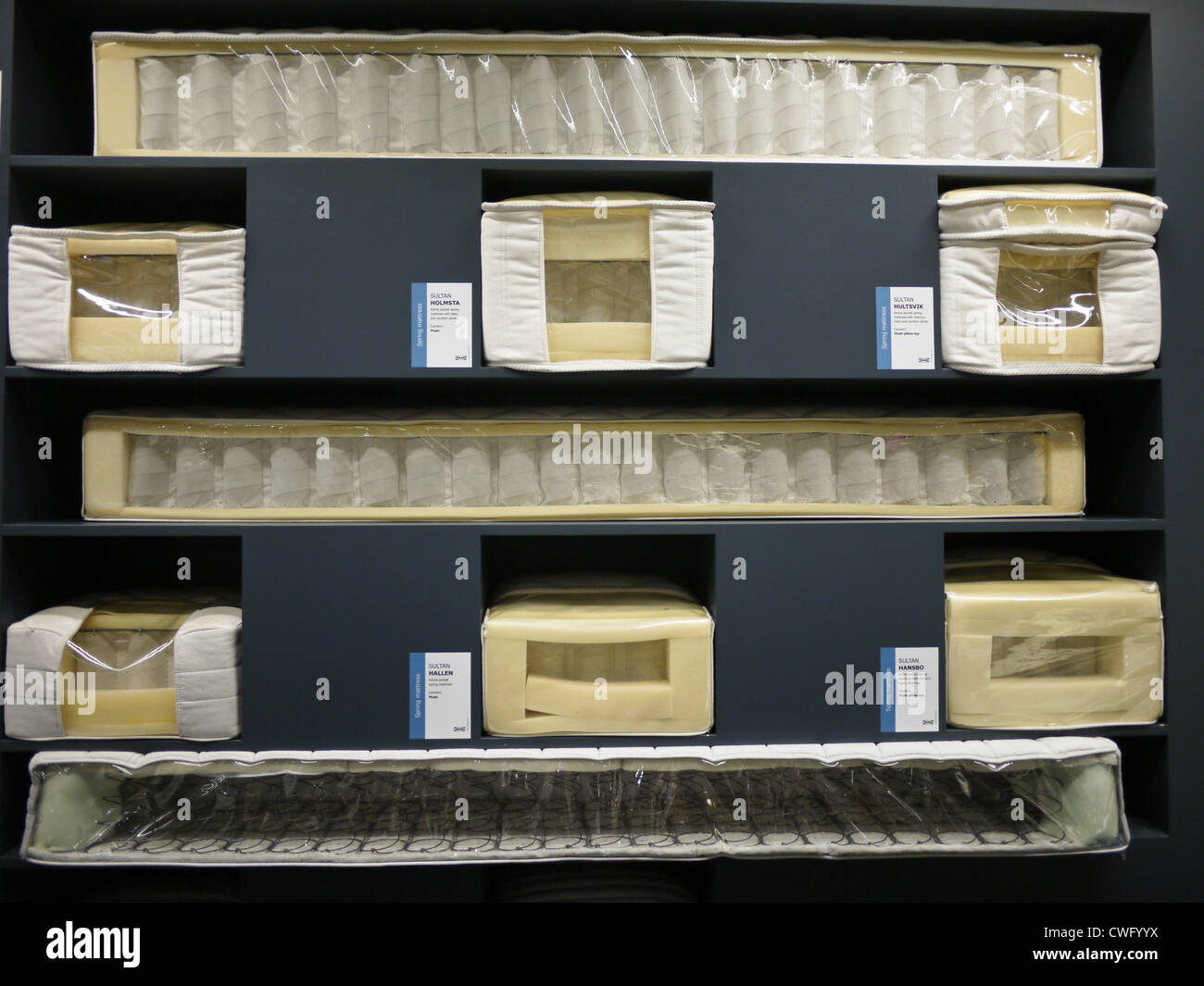 mattress construction material types Stock Photo - Alamy