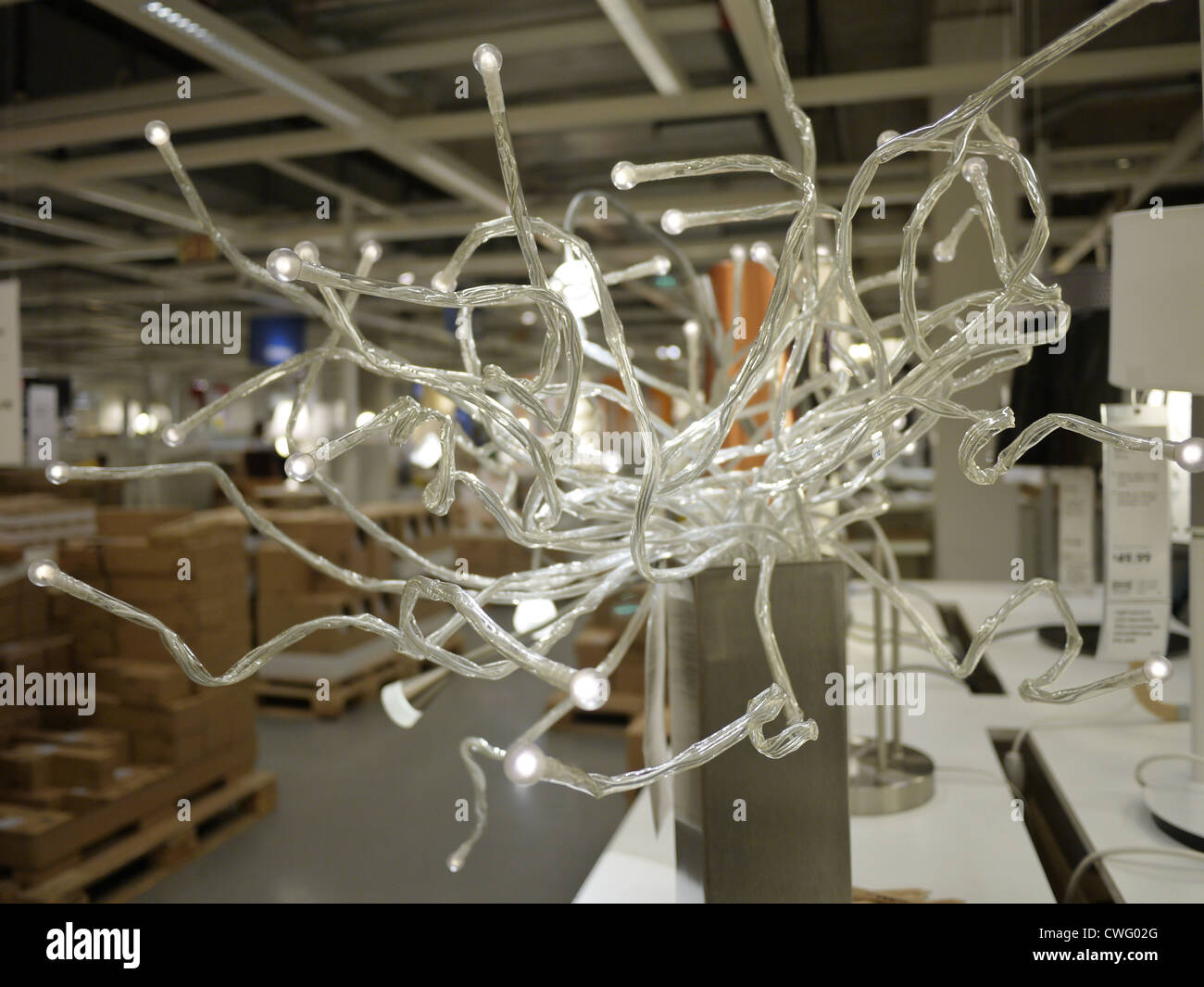 desk lamp unique creative design led light Stock Photo - Alamy