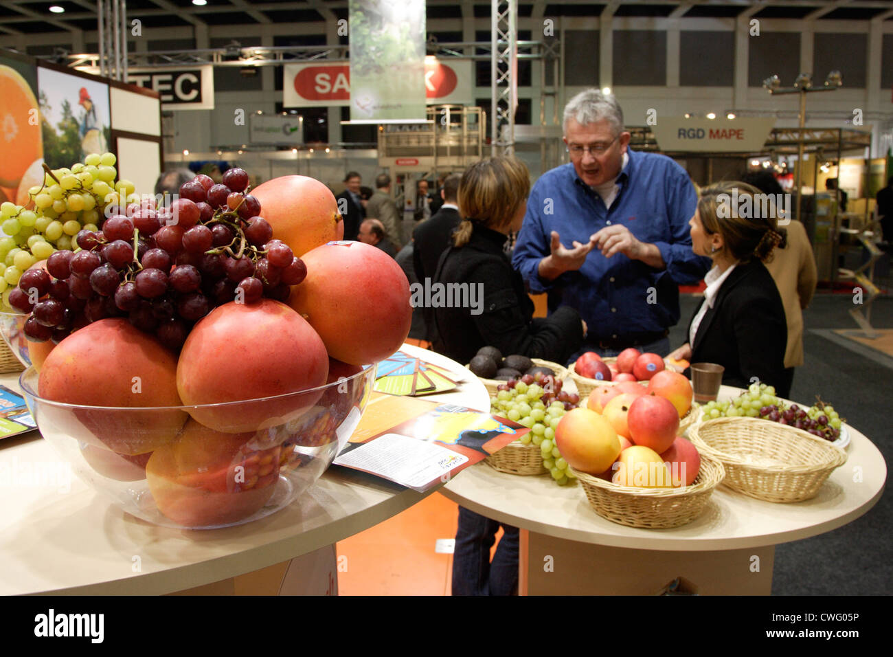 Berlin, an exhibition stand at Fruit Logistica 2006 Stock Photo - Alamy
