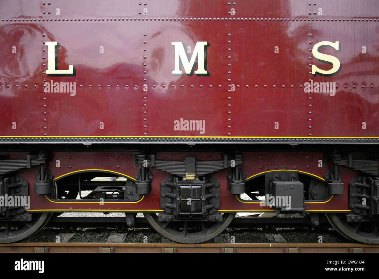 Tender of LMS steam locomotive Stock Photo - Alamy