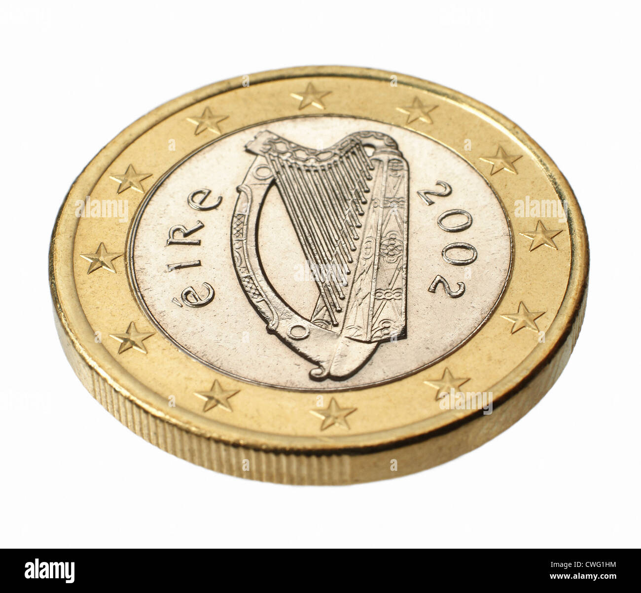 Close-up of Irish Euro Stock Photo - Alamy