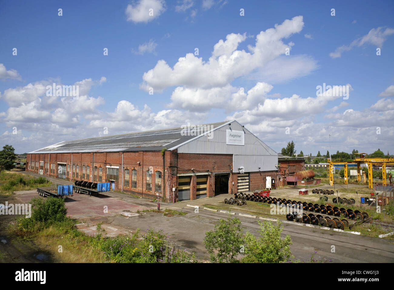 Freightliner wagon maintenance depot, Holgate, York, England Stock ...