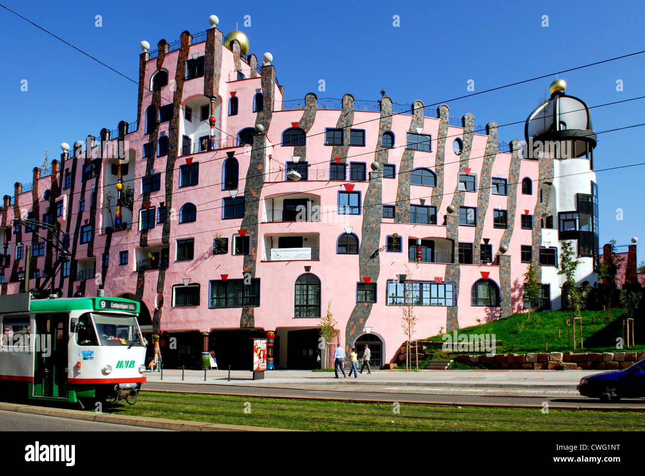 Magdeburg, the Gruene citadel by Hundertwasser Stock Photo - Alamy