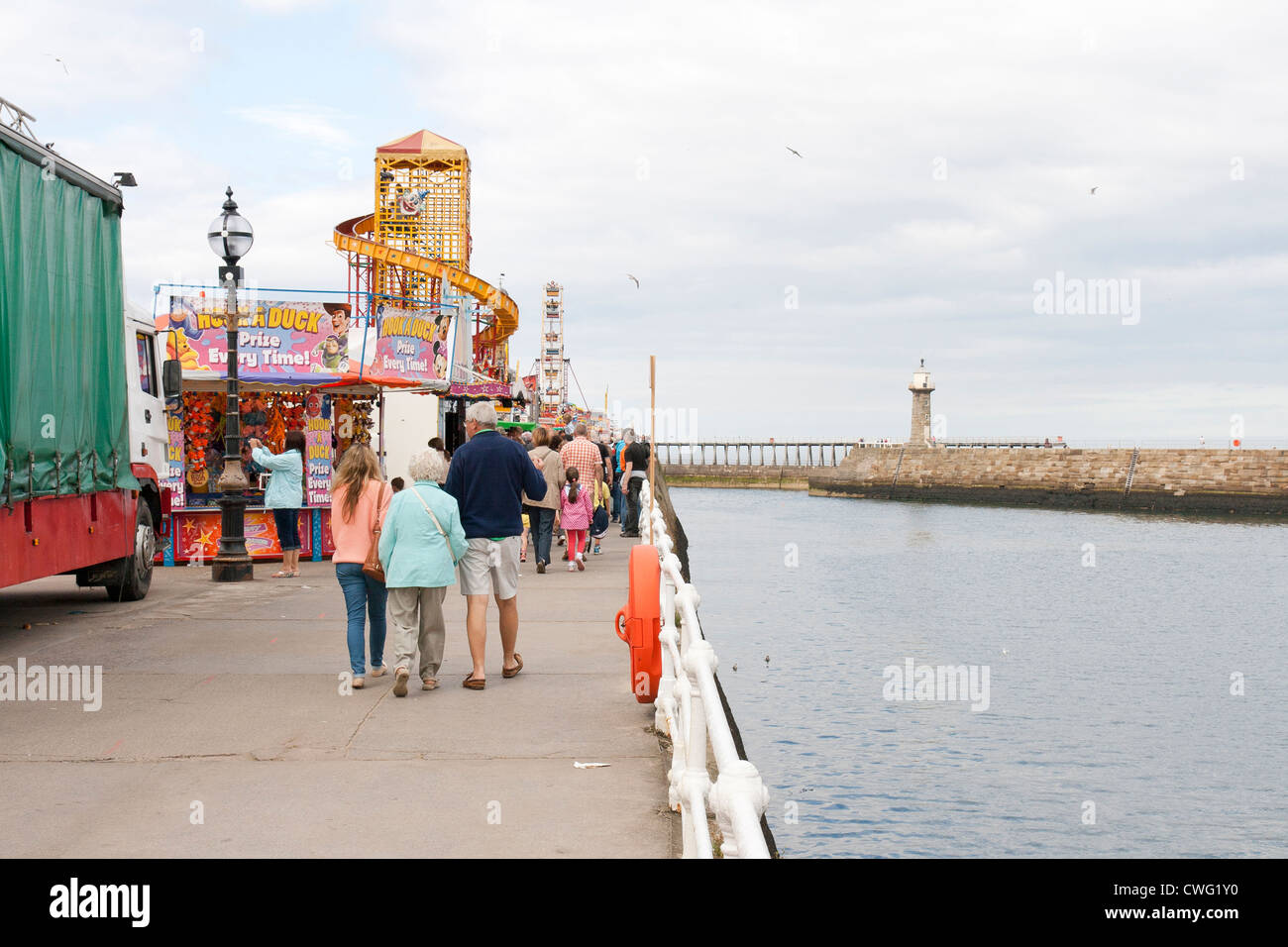Whitby - north Yorkshire during the Regatta Stock Photo - Alamy