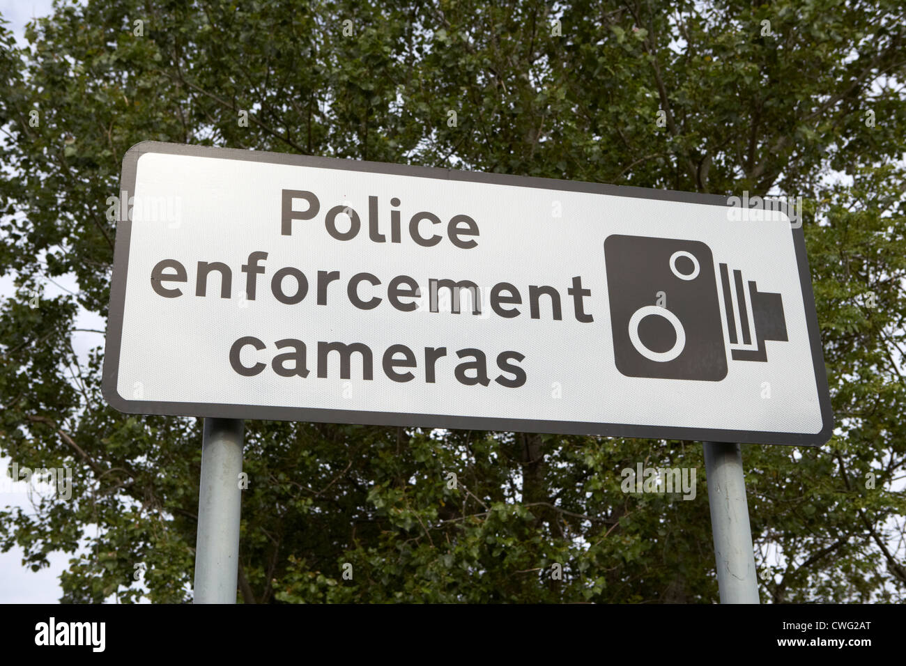 police enforcement camera warning sign edinburgh, scotland, uk, united ...