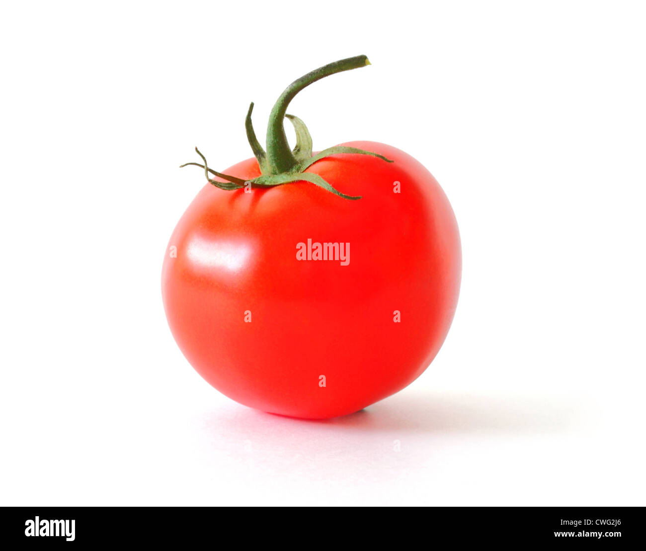 Sliced tomato on white background Stock Photo - Alamy