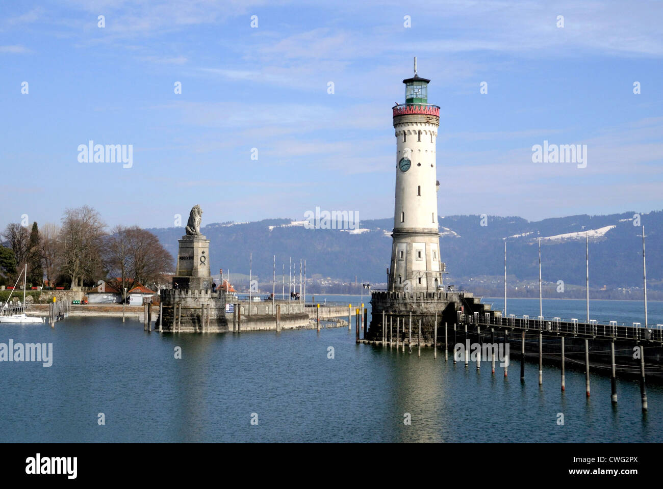 New Lighthouse of Lindau in Lake Constance Stock Photo - Alamy