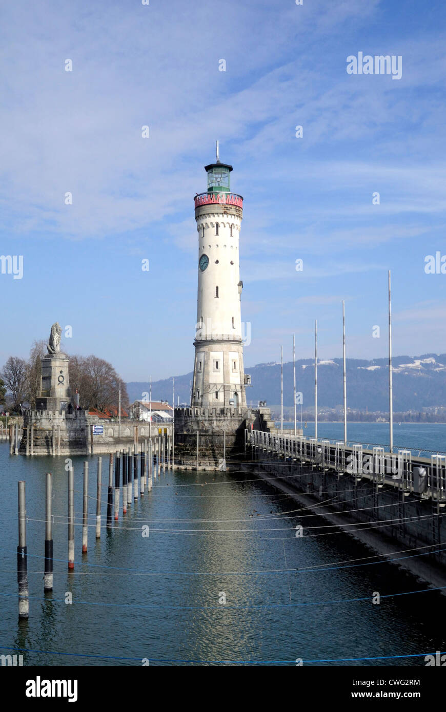 New Lighthouse of Lindau in Lake Constance Stock Photo - Alamy