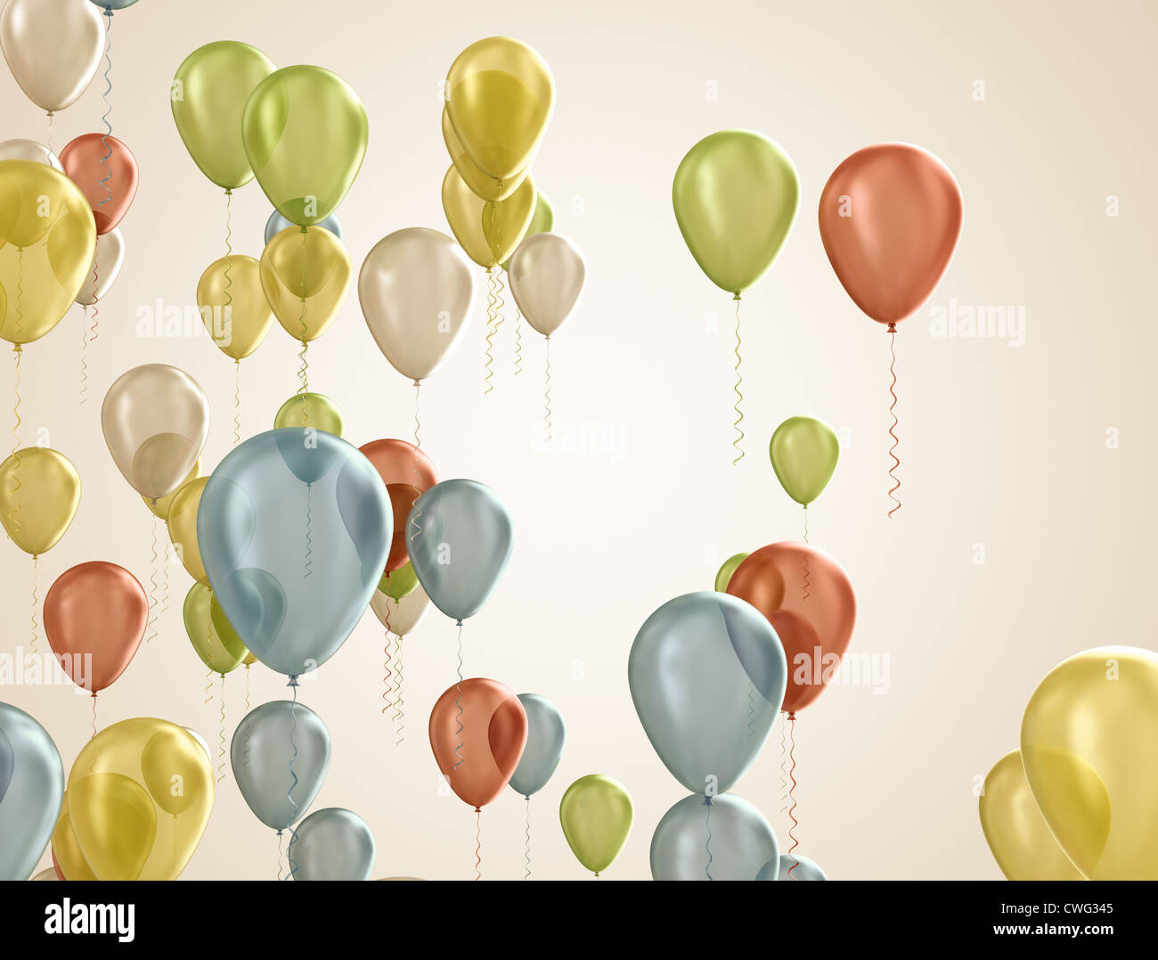 Celebration background. Multi color balloons Stock Photo - Alamy