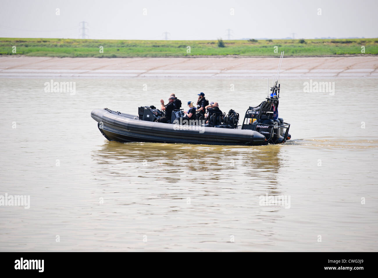 London Thames River Police,Patrolling River Thames prior to start of ...